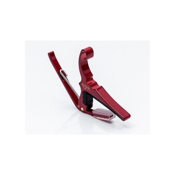 <カポタスト>アコースティックギター(6弦)用【Ruby Red / ルビーレッド】カイザークイックチェンジカポは、カイザーミュージカルプロダクツによって専門的に設計・製造されており、耐久性に優れ、シンプルにカポタストの役割をこ...