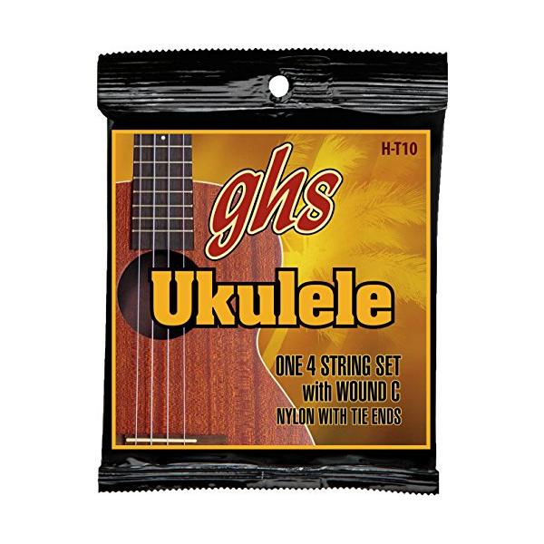 <テナーウクレレ弦>ナイロンウクレレ弦セットテナー用になります。Hawaiian Tenor UkuleleSETS - NYLON - Tenor, Black Nylon w/Wound 3rd H-T11 - .028 H...