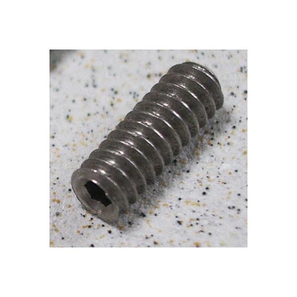 <ギターパーツ　サドル高調整イモネジ> 3/8インチサイズのサドル調節用のステンレス製ネジ。12本セット＊レターパックでの発送となります。