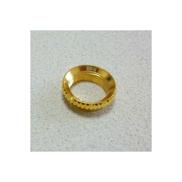 <ギターパーツ　トグルスイッチナット> SWITCHCRAFT社製のトグル・スイッチをレスポールに取付けるための専用ナットです。ゴールド＊レターパックでの発送となります。