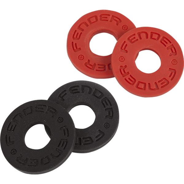 <ストラップロック>Fender Strap Blocks(黒2個、赤2個)の4個セットです。驚くほど簡単で効果的に楽器用ストラップを正しく「ロック」します。ほとんどのOEMストラップボタンに対応します。定価(税別)￥600-＊...
