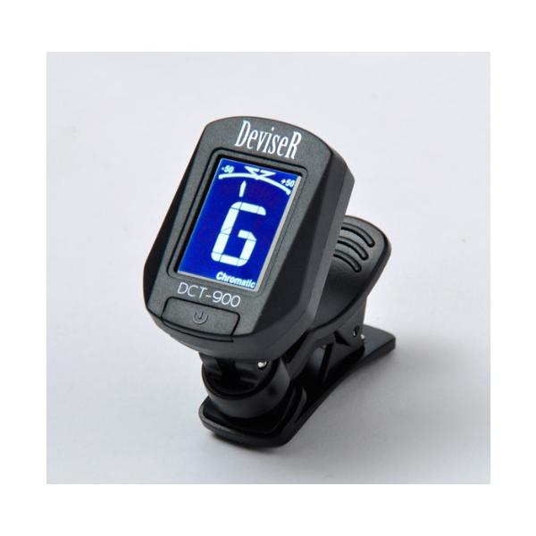 <クリップチューナー> ギターのヘッドなどに取り付けて使用するピエゾマイクのクリップチューナーです。クロマチックモードの他、ギター、ベース、バイオリン、ウクレレのレギュラーチューニングに最適化したモードも用意し、機能を絞ったシン...