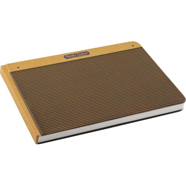 <ノート> Fender Custom Deluxe Tweed Ampジャーナルを使って、スタイリッシュに記録してください。このハードカバーのジャーナルは、200ページの罫線の入ったノートです。カバーの内側のページには、アンプ...