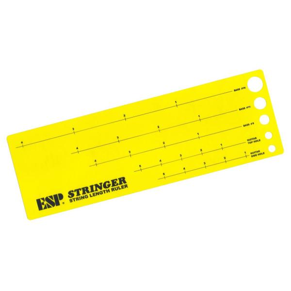 弦をどの辺りで切って良いか分からない！巻き数でナットへかかるテンションをコントロールしたいが上手くいかない！そんな時には是非STRINGERをご使用ください。ESPストリンガーは、ペグに弦を巻きつける適正な回数を簡単に測れるテンプレートです...
