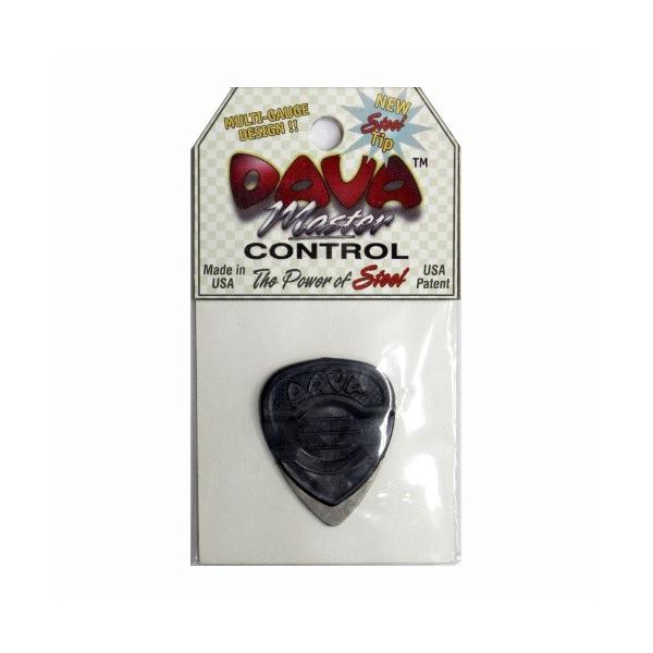 Dava製のメタルチップ付きナイロンピック。先端部分にニッケルシルバーを使用。DAVAコントロールピックの特徴は中央部分に薄くなった領域があることです。この領域があることで指の位置に応じて、ピックの柔軟性、剛性を調整することが出来ます。●１枚入り