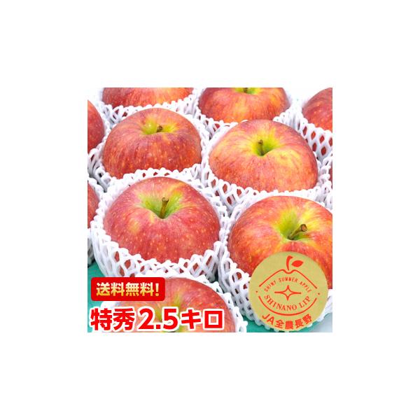 ■商品内容：長野県産シナノリップ特秀 大・中玉サイズ2.5kg（5〜9個）※サイズのご指定はお受けできません。■配送について:ヤマト・ゆうパック便■送料について：送料無料（北海道、沖縄、一部離島へのお届けは別途送料1,000円）■配送期間：...