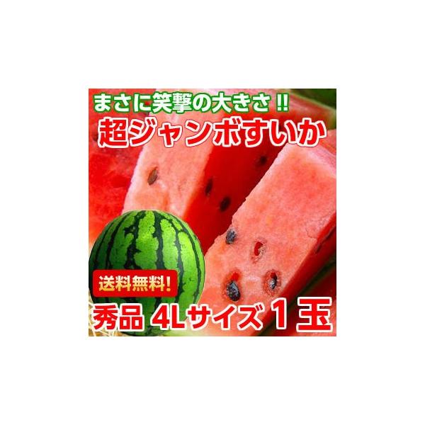 ■商品内容：静岡県産 超ジャンボすいか秀品４Ｌサイズ　９kg前後１個■送料について：送料無料（北海道、沖縄へのお届けは別途送料1,000円）【離島の冷蔵便切替について】お届けに３日以上かかる地域は、冷蔵便に切替えいたします。別途330円追加...