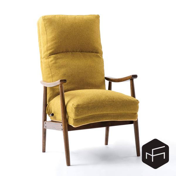 脚部組立式-----------------Fondu 1S <フォンデュ>1 Seater / Easy-dining chair- SizeW61 D72〜120※ H79〜106※ 座面高45〜49 (cm)※リクライニン...