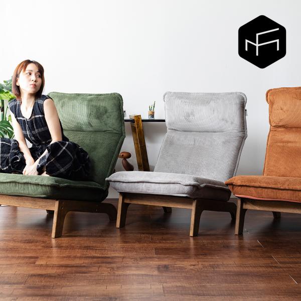 組立品（脚部取付 / 接着ネジ、レンチ付き) ※所要時間：約15分-----------------Attitude [roi] 1Seater1 Seater / Reclining / Low-Style Sofa- SizeW62 D...