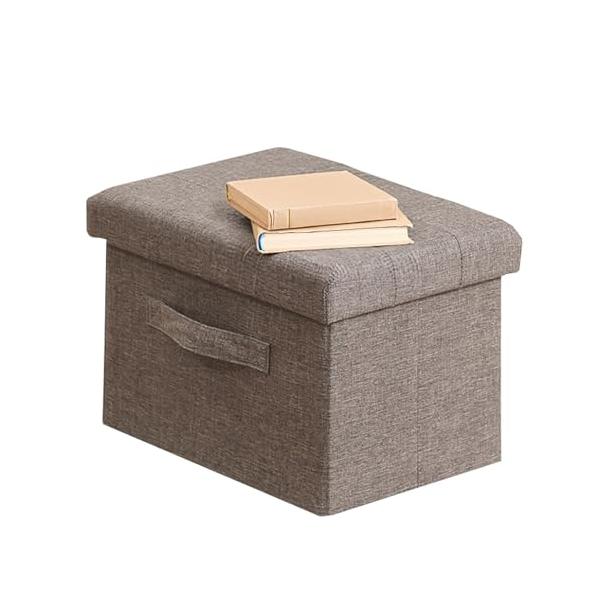 サイズ:幅38×奥行25×高さ25cm、座面高:25cm本体重量:1.5kg耐荷重:80kg内寸:幅34×奥行22×高さ22cm素材・材質:張り材/ポリエステル・不織布、構造部材/MDF原産国:中国※座面の上に立ち上がったり、踏み台としての...