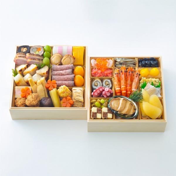 【ご予約は12/26(土) 15時まで】 江戸・享保年間、名古屋城下に創業した仕出し料理の老舗。昔ながらの料理方法にこだわり、素材をいかした伝統の味を守り続けています。●特定原材料：えび、かに、くるみ、小麦、卵、乳成分●お重内寸(mm)：縦...