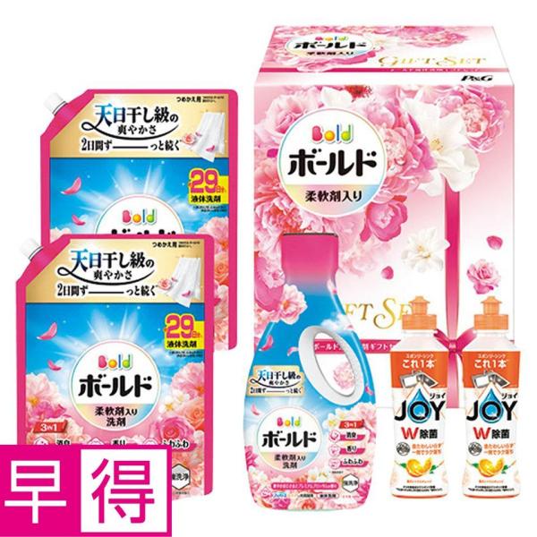 【早得予約は7/10(金) 15時まで】※早得期間終了後は、本体価格3,050円(税込3,355円)となります。※配送料は、早得割引対象外です。柔軟剤入りボールドを中心とした香りのギフトセットです。●商品詳細ボールドジェル華やかプレミアムブ...