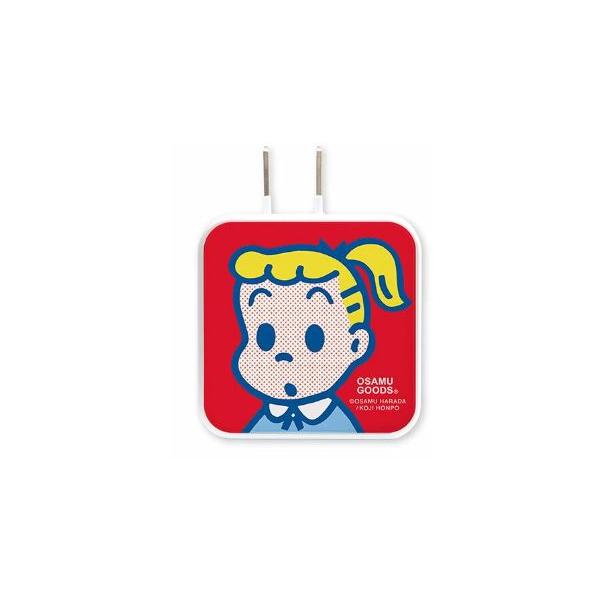オサムグッズのACアダプタが新登場！オフィスやご家庭のコンセントで簡単充電♪USB AポートとCポートで2台同時充電OK！最大出力3.4A(2ポート合計)でスマホやタブレットをスピード充電可能！仕様: ・折り畳み式プラグ採用のコンパクト設計...