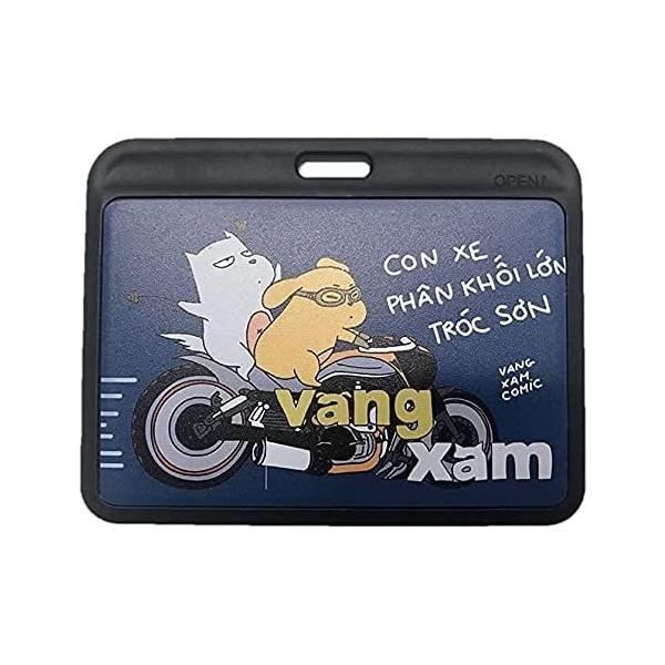 ベトナム発のキャラクター「Vang&amp;Xam」のパスケース！ ネックストラップ付 【サイズ】 8cm×10cm