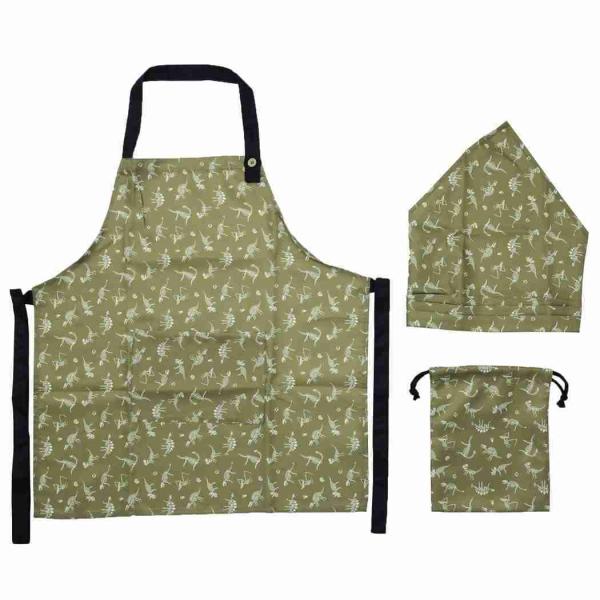 こども1人でも脱ぎ着がしやすいヤクセルの「こどもエプロン」こだわりポイント1、ボタン付き首ひもボタン穴が3段階ついているので、成長に合わせて調整できます。2、腰ひもリボン結びの練習にピッタリ！3、大きめポケット付きハンカチなどの小物を入れる...