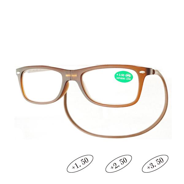 ブリッジがマグネット式で、簡単に掛け外しができる老眼鏡、テンプルのパーツが5段階に切り替えができ、より一層掛けやすくなりました。■サイズ開いたとき：145×160×40mm閉じたとき：140×35×40mm■材質フレーム・テンプル：ポリカボ...
