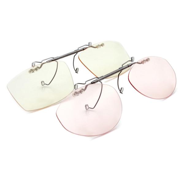 ブルーライトの侵入を軽減させるフィルターレンズ、薄くて軽く白内障・翼状片・加齢黄斑変性等の眼病予防に！レンズの形状：ウエリントン（S-201）　スクエア（S-202）　オーバル（S-203）レンズカラー：イエロー(CY90N)・ピンク(CR...