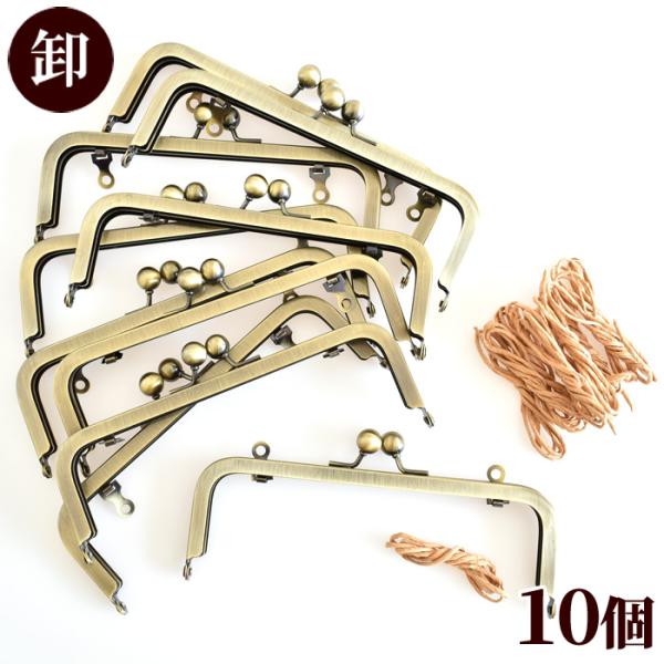 がま口 口金 金具約18cm#ゆうパケ不可内側にしまえるカンが付いた2WAYタイプです。縫い付けタイプから差し込みタイプにリニューアル。とってもカンタンに作れるようになりました♪〜差し込みタイプのメリット〜接着剤を使うので、手縫い要らずでス...