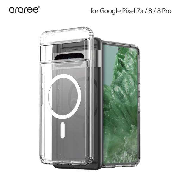 araree [ Google Pixel 8a / 8 / 8 Pro / 7a 用 ] Duple M クリアケース 透明 android スマホケース カバー Pixel7a ケース ピクセル7a ピクセルケース グーグルピクセル マ...