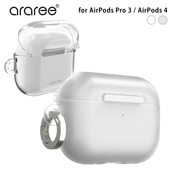 araree AirPods Pro 3 第3世代 AirPods 第4世代 ケース カバー Nu:kin [ ハード クリアケース ワイヤレス充電 Qi 対応 ] エアーポッズ4 AirPods4 収納 透明ケース 第四世代ケース 韓国