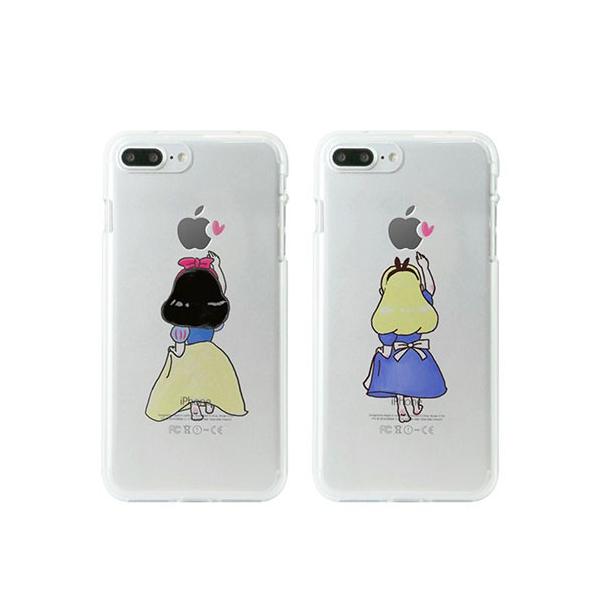 iPhone 8 Plus / 7 Plus ケース Dparks ソフトクリアケース 童話 お姫様 アリス （ディーパークス） アイフォン カバー バータイプDS9084i7P(4580492340847/お姫様)DS9085i7P(45...