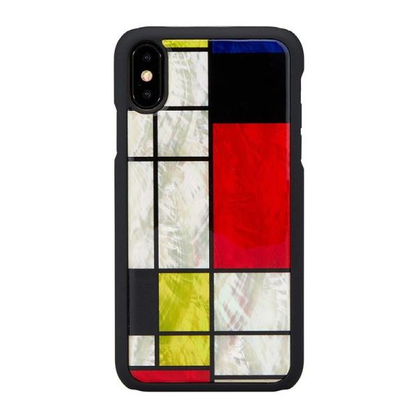 iPhone XS Max 天然貝 ケース ikins Mondrian（アイキンス モンドリアン）アイフォン カバー