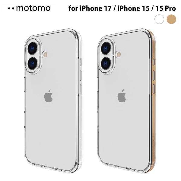 iPhone17 ケース motomo INO Achrome Shield Case TPUとポリカーボネートのハイブリッド構造 バンパー風 スマホケース カバー モトモ iPhone15/15Pro