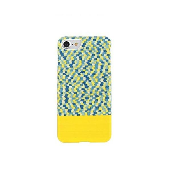 iPhone SE (第3世代 2022年 SE3) ケース カバー Man&amp;Wood 天然木ケース Yellow Submarine [iPhone SE2/8/7] 木製 ウッド 背面 ハード ケース ナチュラル アイホン