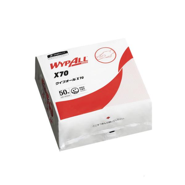 ・ クレシア. ワイプオール X70 クロスライク 4つ折り・ メーカー:日本製紙クレシア.　品番:60575.・ 入数:50枚/パック.　シートサイズ:335×343mm.・ 入素材:パルプ+ポリプロピレン・ 水やアルコールに濡らしても破...