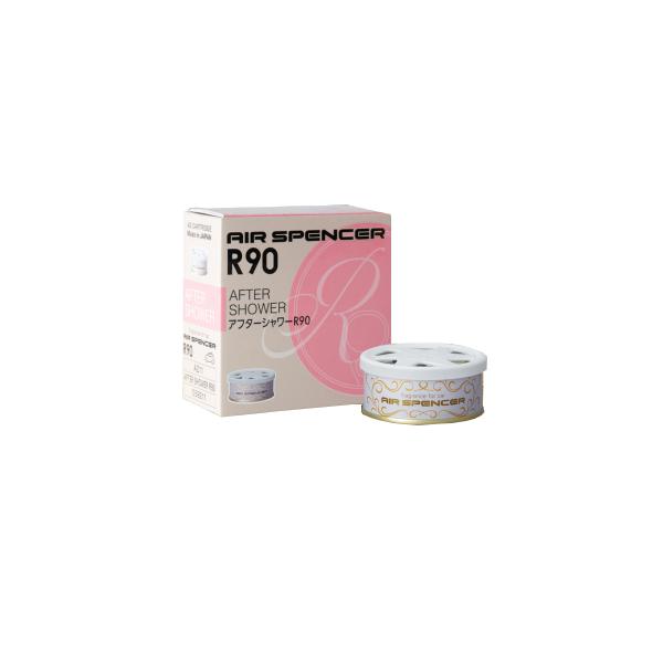 品番:A211.品名:エアースペンサー.区分:アフターシャワー R90.容量:40g.メーカー:栄光社.区分:アフターシャワーR90.エアースペンサーブランドを代表する人気の缶入りタイプの芳香剤。アフターシャワーの軽やかで清潔感のあるフロー...