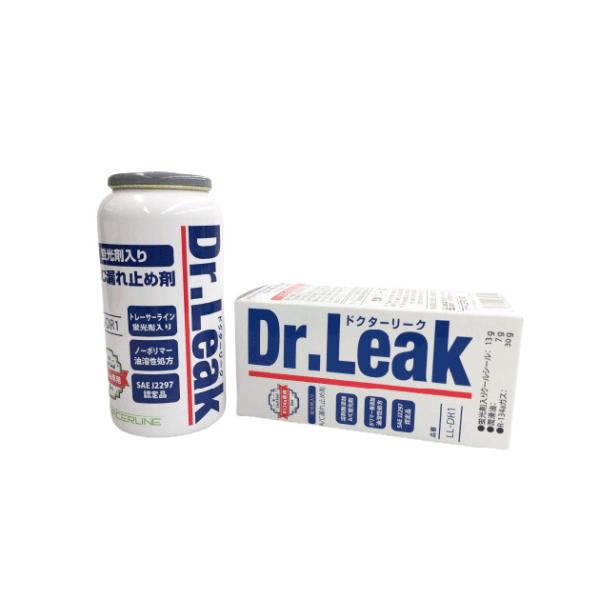 品番: LL-DR1.品名: ドクターリーク 蛍光剤潤滑油入り漏れ止め剤 (R134a・PAG用).容量: 50g.販売元: リークラボ・ジャパン.[対象車両]対応ガス: R134a.対応冷凍機油: PAG.(※注).電動コンプレッサを搭載...