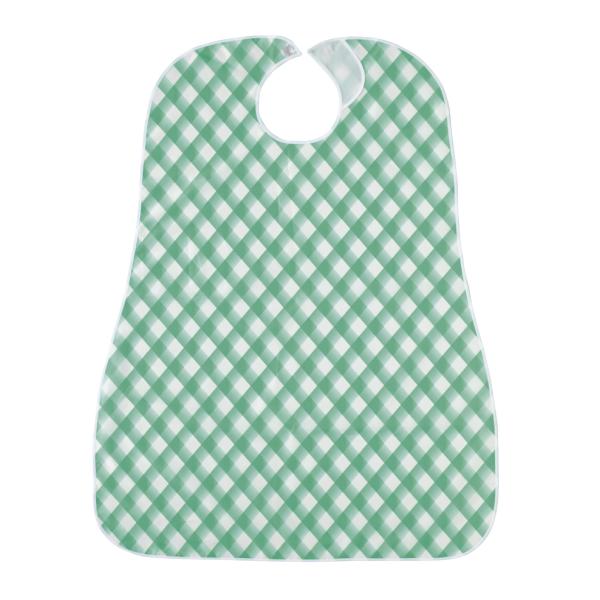 ●亀屋 ブルー 防水食事用エプロン ロングサイズ 100-28※カラーはバイアスグリーンになります【素材】 ポリエステル100%（撥水・防水加工）【カラー】 バイアスグリーン【サイズ】 95cm×73cm（全面防水）【生産国】 日本［洗濯 ...