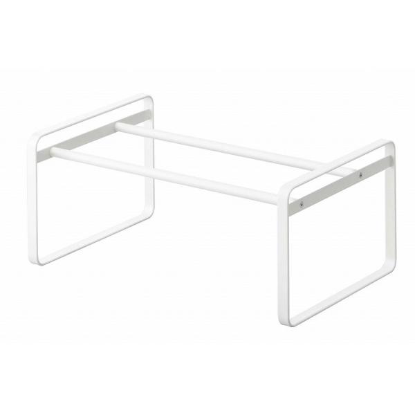 山崎実業（YAMAZAKI）　伸縮シューズラック フレーム　ホワイト　07209 シューズラック 靴棚 玄関収納 エントランス