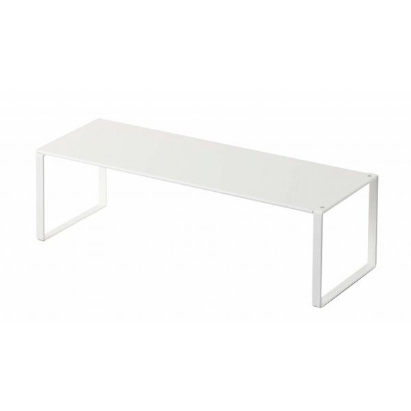 山崎実業（YAMAZAKI）　下駄箱中 伸縮シューズラック フレーム　ホワイト　02572　玄関収納 靴箱収納 エントランス