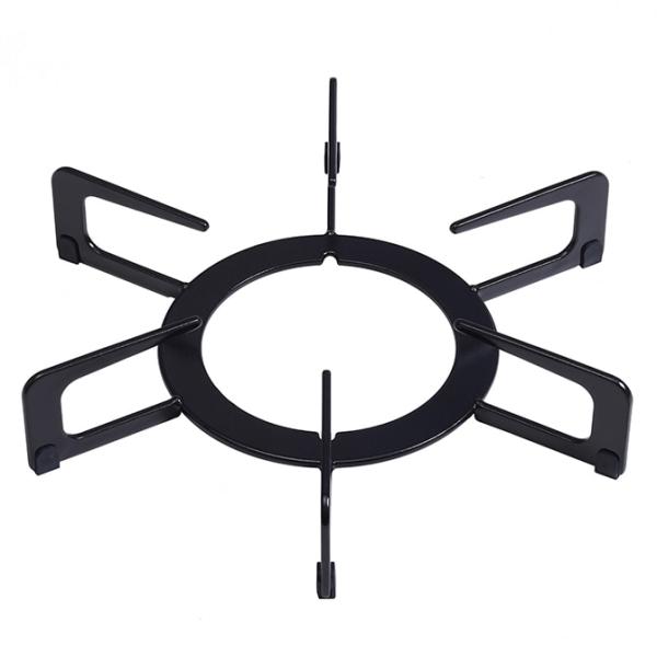 商品説明左右バーナー用ごとく、ゴム足付きです。※対応機種が限定されています。※対応するコンロが限定されています。※お届けまでに約1週間程度かかる場合があります。仕様・サイズ：直径224mm（ツメ部分含む）／内径86.5mm・色：ブラック【ハ...