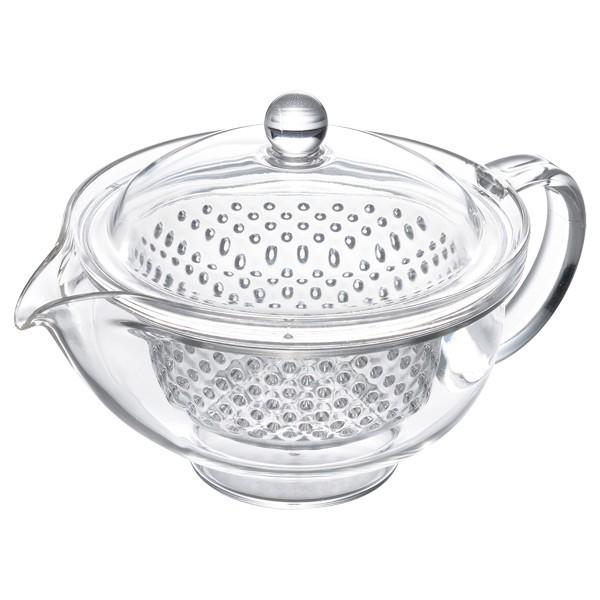 曙産業（AKEBONO）　クリアティーポット　クリア　TW-3713　急須　お茶　紅茶　緑茶　茶こし付き　プラスチック　樹脂製