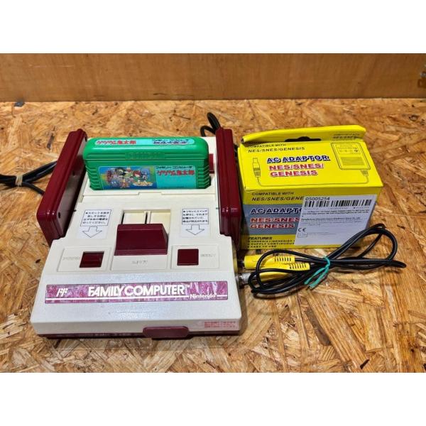 動作確認問題ありません。きれいな方かと思います。本体、コントローラー２個、分解清掃です。本体、互換RFスイッチ、互換新品ACアダプター、ソフトのセット。先端が黄色いケーブルがRFスイッチの代用品となります。写真をよくご覧になってからご購入く...