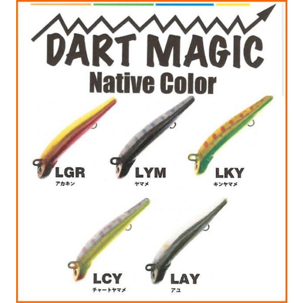 管理釣り場で猛威を振るい続けているダートマジックに渓流カラーが登場。あのフィッシュイーターの本能を刺激するダートアクションは、ネイチャーフィールドでも極めて効果的。ミノーで攻めきった後の『もう1本』を出せる力を持ったルアーです。