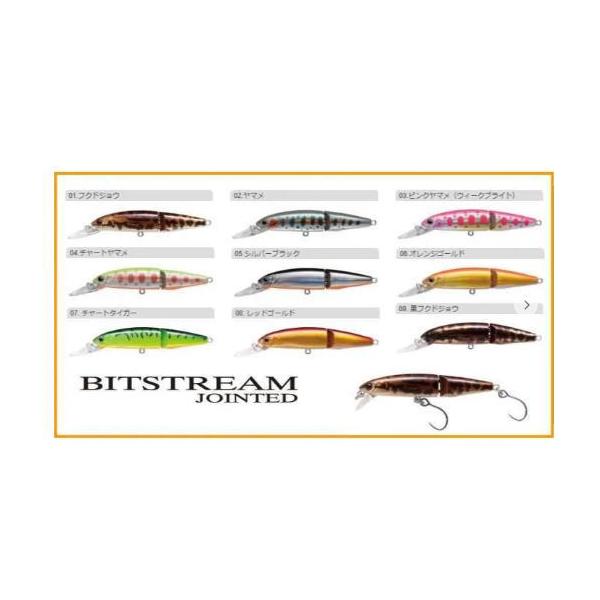 タックルハウス　ビットストリーム　ジョインテッド　SJ70　70mm　8g　潜行深度0.7m　　BITSTREAM　JOINTED　ＳＪ７０ジョインテッド85のアクションはそのままに、本流用に最適な仕様にセットアップ。速い流れにも対応すべく...