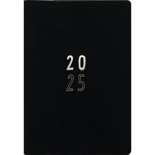 【商品概要】【サイズ】縦18.6×横12.8×厚さ0.6cm　B6サイズ【ページ数】76ページ 【ノートページ】30ページ　【製本】糸かがり製本【掲載期間】マンスリー期間：2024年10月〜2025年12月【その他】手書きの年号がシンプルで...
