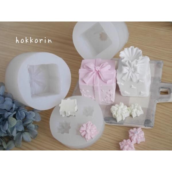 シリコンモールド プレゼント 箱 プレゼントボックス アロマワックスサシェ サシェ クレイケーキ アクセサリー チャーム キャンドル アロマストーン レジン インアリウム クリアリウム エポキシ樹脂 石膏