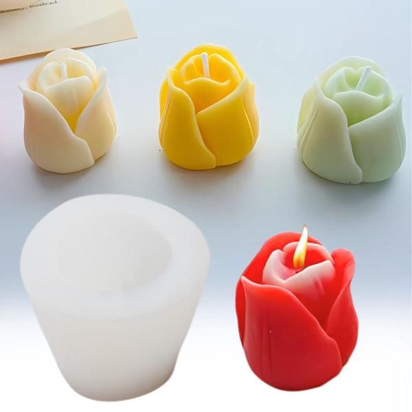キャンドル モールド チューリップ お花キャンドル 韓国キャンドル ソイキャンドル シリコンモールド アロマワックスサシェ サシェ クレイケーキ キャンドル アロマストーン レジン インアリウム クリアリウム エポキシ樹脂 石膏