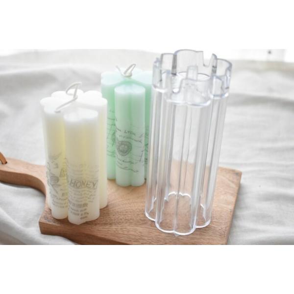 キャンドル モールド 四つ葉 クローバー 大きい サイズ 韓国キャンドル ソイキャンドル ポリ製 モールド