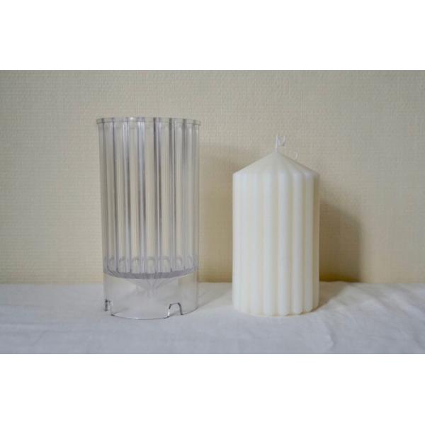 キャンドル モールド 円柱 直径70mm 高さ130mm 韓国キャンドル ソイキャンドル ポリ製 モールド