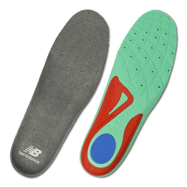 反発性に優れたEVA素材、衝撃吸収に優れた踵のクッションに加え、中足部から踵部への保護性を高めたランニングインソール。両足セット。高い防滑性を発揮するナノフロントをフルレングスで表面に使用し滑りにくさを向上。高性能インソールで、スポーツシー...