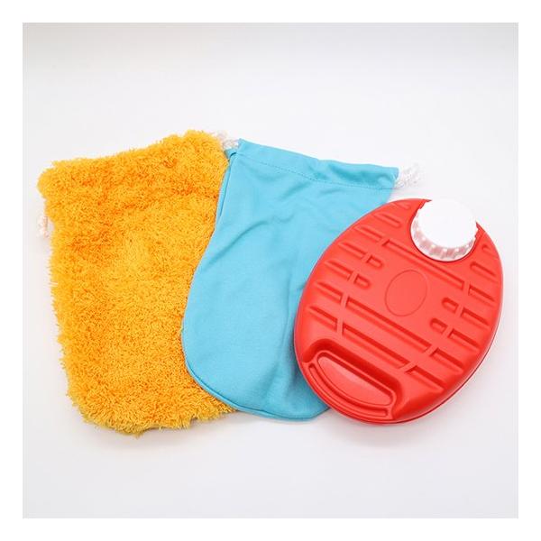 夏と冬の2WAYで使える湯たんぽです。