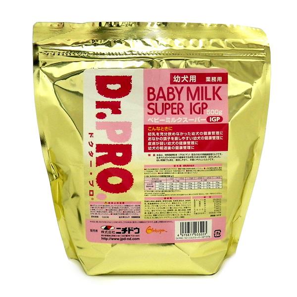 ニチドウ　ＤｒＰＲＯ　ベビーミルクスーパーＩＧＰ　幼犬用優れた栄養バランスで免疫維持をサポート。