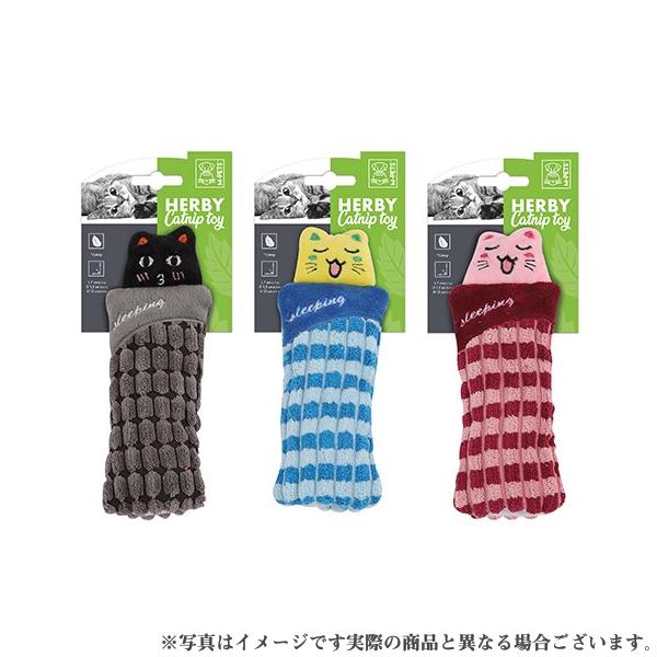 M-PETS HERBYキャットニップトイ スリーピング グレー・ブルー・レッド