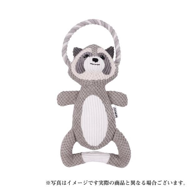 M-PETS Chewtopia ECOドッグトイ アライグマ グレー＆ホワイト
