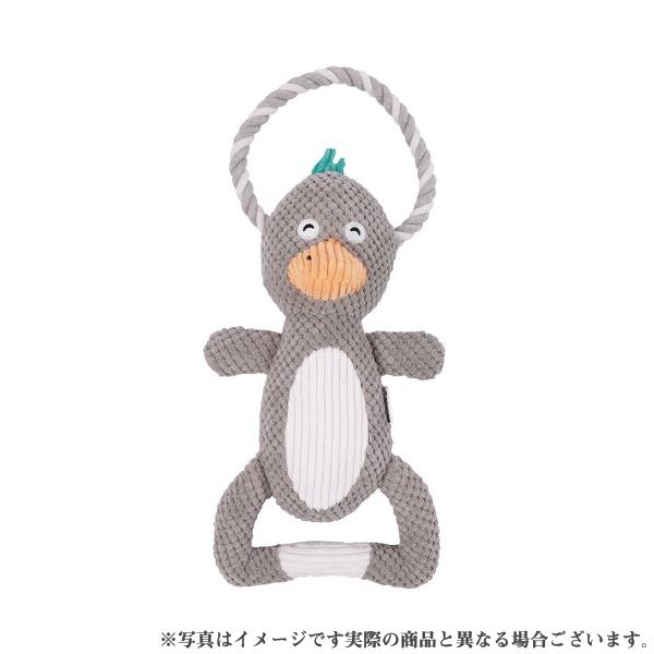 M-PETS Chewtopia ECOドッグトイ アヒル グレー＆ホワイト